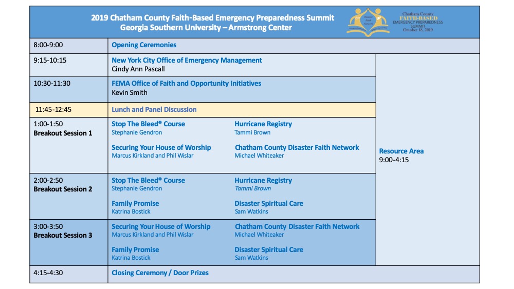Chatham Emergency Management Agency - Chatham County Faith-Based ...